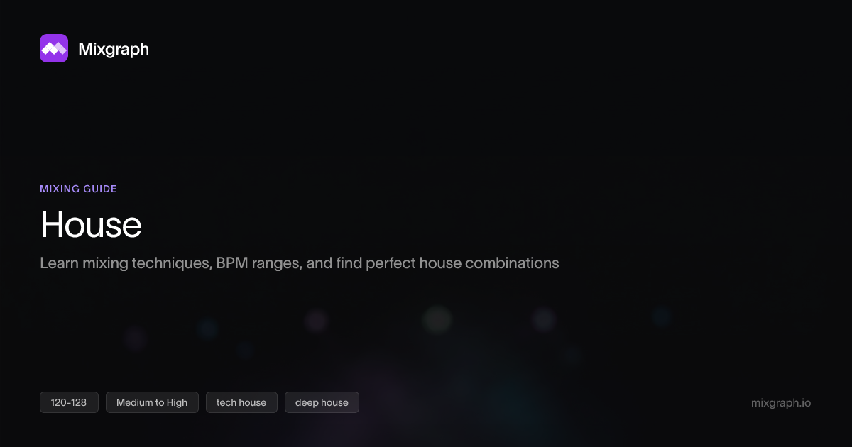 House Mixing Guide | How to Mix House - Mixgraph
